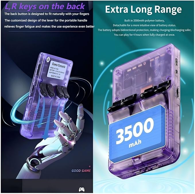 Retroblast X6 – 3.5" HD Handheld Retro Gaming Console (20,000 Games ...